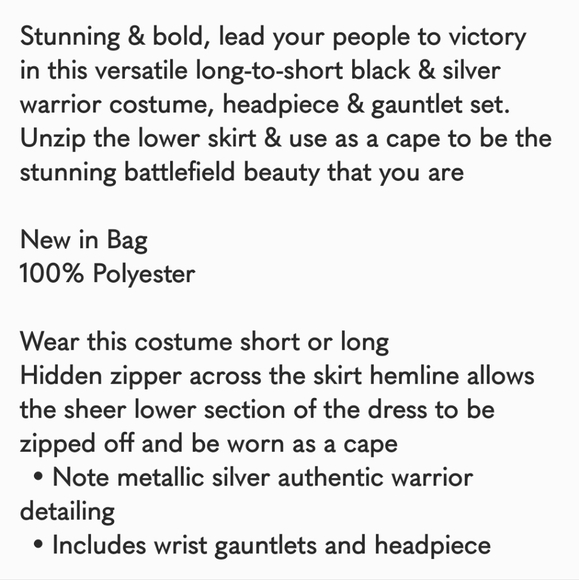 Dreamgirl | Skirts | Nwt Dreamgirl Gladiator Queen Xena Warrier ...